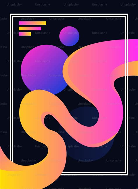 사각형 프레임의 화려한 추상적 디자인 벡터 Unsplash의 시각 효과 이미지