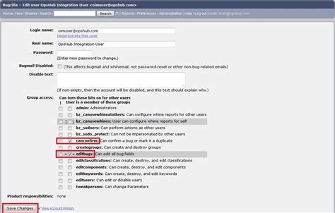Bugzilla Opshub Integration Manager
