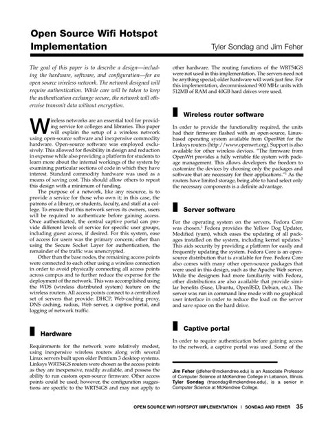 pdf open source wifi hotspot implementation