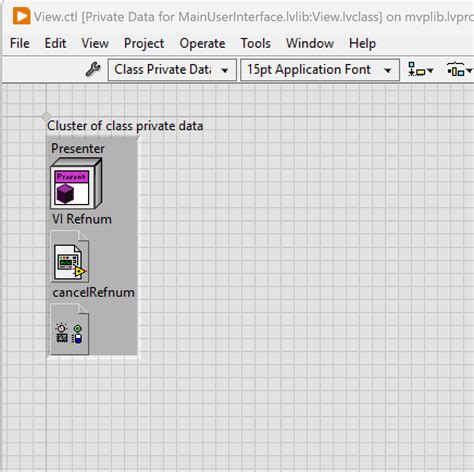 Right Click The Control To Add Refnum To Class Private Data Code In