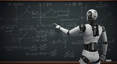 Robot In A Classroom Stock Illustration Illustration Of Modern