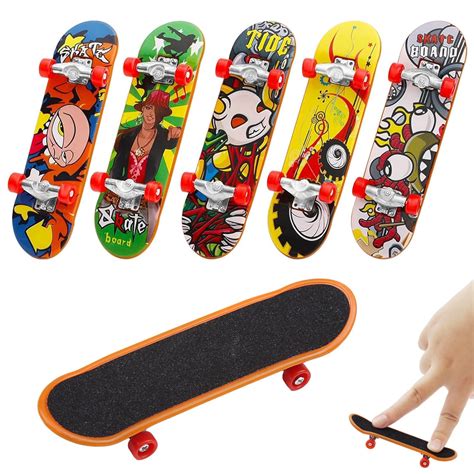 Tecokart® 5 Pcs Fingerboard Skateboard Set Mini Skateboard Finger