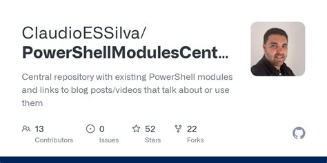 Github Claudioessilvapowershellmodulescentral Central Repository With Existing Powershell