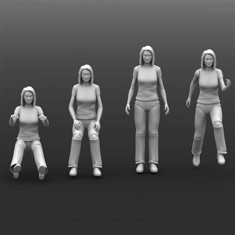 Solidworks Cad Human Female Poseable Model D Turbosquid