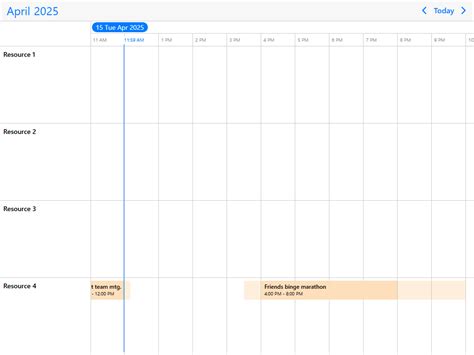 Angular Timeline Event Buffer Example Mobiscroll