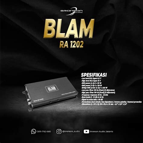 Jual Amplifier Blam Ra 1202 Shopee Indonesia