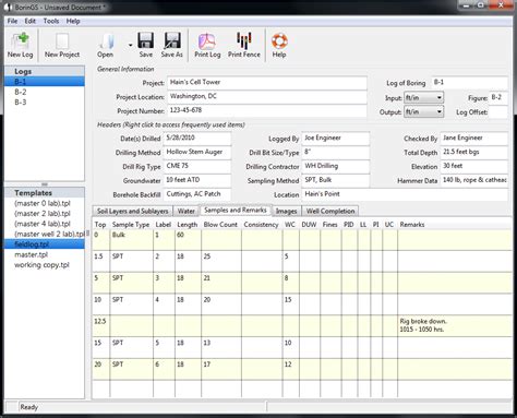 Tutorial Boring Log