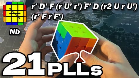 All 21 Pll Algorithms And Execution Youtube