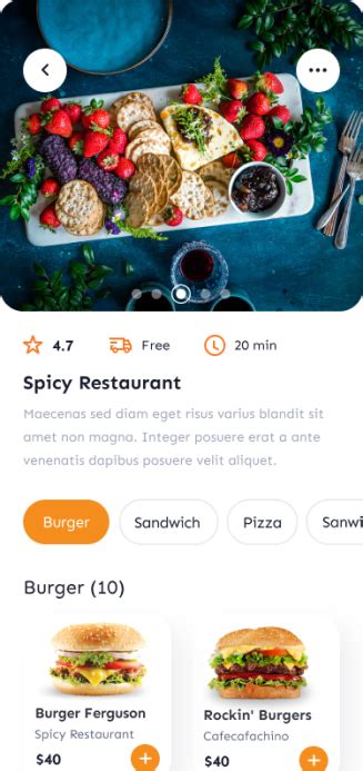 Fooda - Food Delivery React Native Expo App Ui Kit by lalaWeb | CodeCanyon