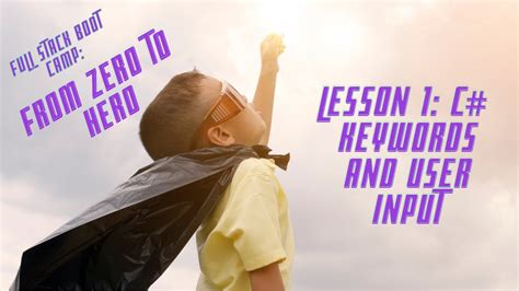 Programming Boot Camp Lesson 1 C Keywords And Input Youtube