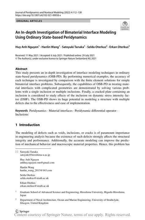 An In Depth Investigation Of Bimaterial Interface Modeling Using