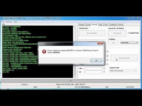 Solved How To Solve Access Violation At Address B CM MTK Exe Read Of Address