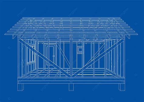 Private House Sketch Vector Abstract Line Half Timbered Houses Vector Abstract Line Half