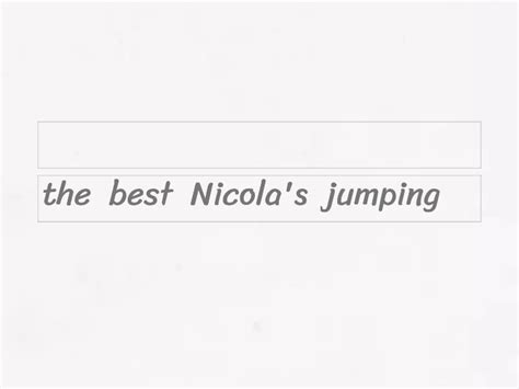 Superlative Adverbs Unjumble Superlative Adverbs Unjumble