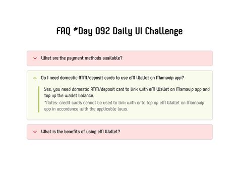 Day FAQ Daily UI Challenge By Phuong Le On Dribbble