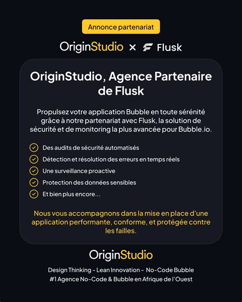 Bubbleio Nocode Flusk Sécurité Performance Designthinking Khaled Chaaban