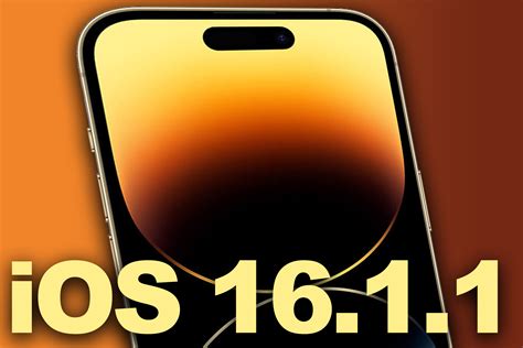 Apple Releases Ios 16 1 1 With Bug Fixes And Critical Security Updates Macworld