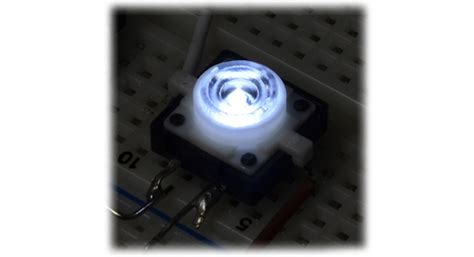 tactile button white led micro robotics