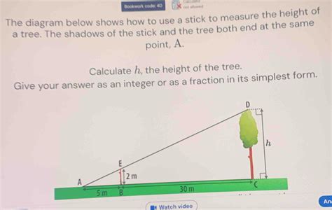 solved bookwork code 4d not allowed calculato the diagram below shows