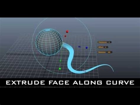 Maya Tutorial for Beginners - Extrude Face along Curve - YouTube