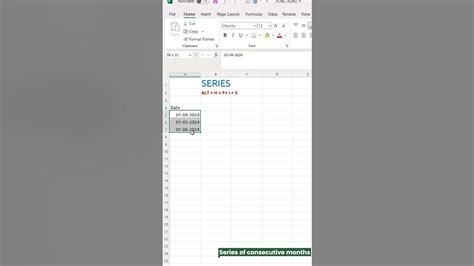 series date excel exceltips exceltricks youtube