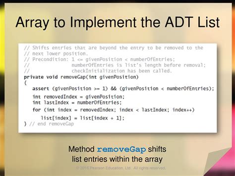 A List Implementation that Uses An Array - ppt download
