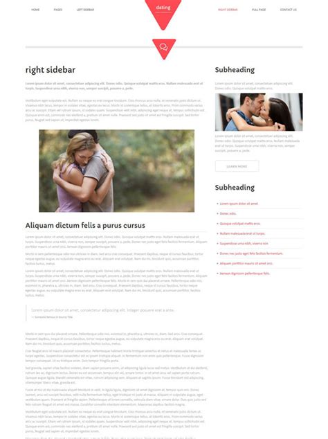 Dating Html Template Love And Dating Website Templates Dreamtemplate