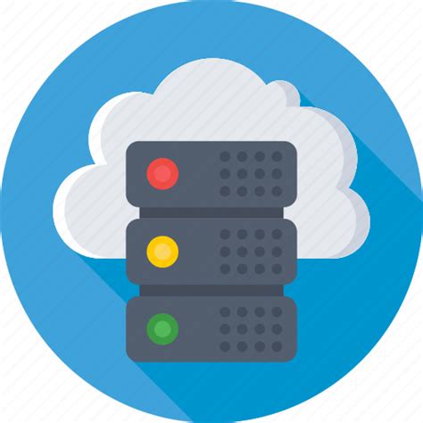 Cloud Computing Cloud Data Database Networking Server Icon