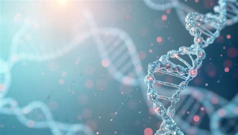 Detailed 3d Model Of Dna Strand Complex Molecular Structures Connected