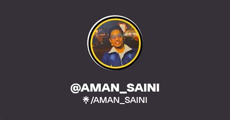 Aman Saini Instagram Linktree