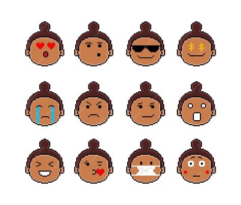 Pixel Art Of Emoji Design Express Yourself With Pixel Art Emoji Designs
