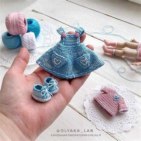 Пин от пользователя Dorra Turki на доске Mini Crochet ‍♀️ Связаная крючком кукольная одежда