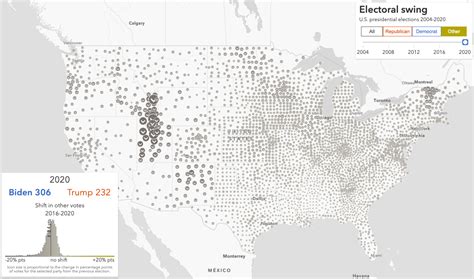 Electoral Swing In The 2020 Us Presidential Election