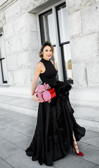 Black Satin Dress Outfits 16 Ideas And Outfits Lookastic