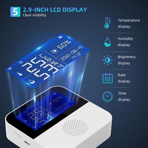 Tuya Smart Wifi Temperature Humidity Sensor Monitor And Control