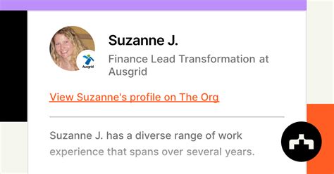 Suzanne J Finance Lead Transformation At Ausgrid The Org