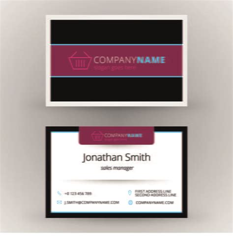 크리 에이 티브 카드 비즈니스 미디어 벡터 세트 Eps Uidownload