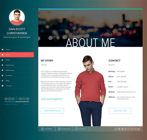 Ispy Cvresumeblog Html Template On Behance