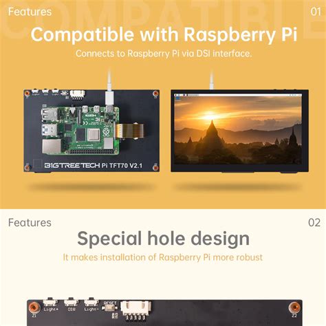 BIGTREETECH PI TFT TFT V DSI LCD Touch Screen D Printer
