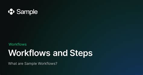 Workflows And Steps Sample Healthcare