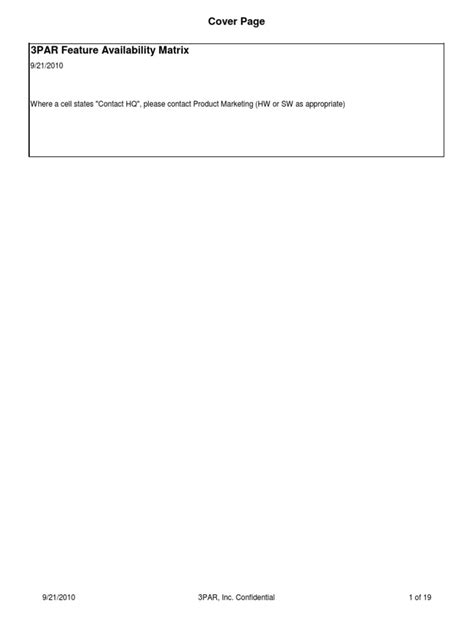 3par feature availability matrix pdf computer engineering