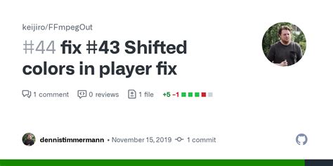 fix 43 shifted colors in player fix by dennistimmermann · pull request