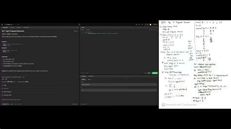 347 Top K Frequent Elements Leetcode Python Youtube
