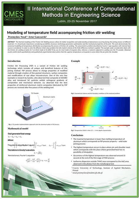 Pdf Modeling Of Temperature Field Accompanying Friction Stir Welding