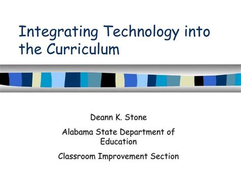 Technology Integration In Teaching And Learning Pptx