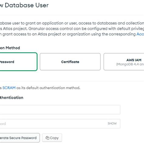 Creación de un usuario en MongoDB Atlas Download Scientific Diagram