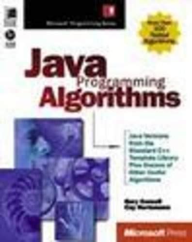 Java Programming Algorithms Microsoft Programming Series Horstmann