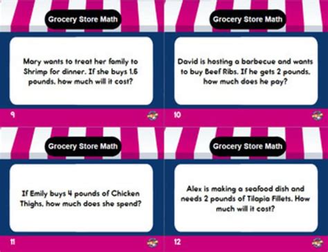 Grocery Store Math By Tashas Treats Tpt