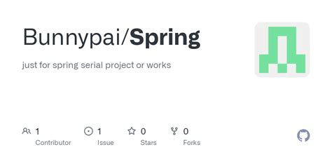 GitHub Bunnypai Spring Just For Spring Serial Project Or Works