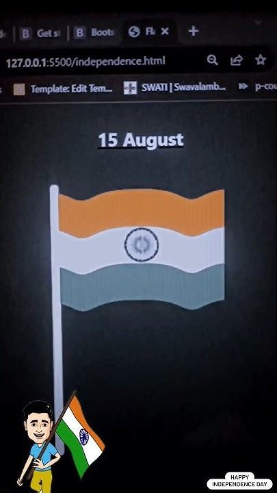 Happy Independence Day 🥰🥰 Coding Html Css Js 59code Shorts Youtube